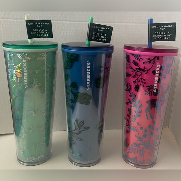 Starbucks | Kitchen | 3pk Starbucks Veti Color Changing Cups | Poshmark